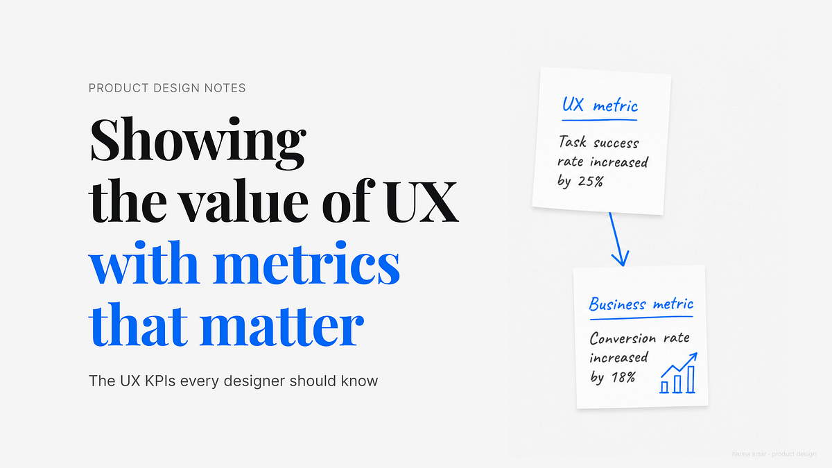 UX metrics are good. Business metrics are better. | by Hanna Smarhunova ...