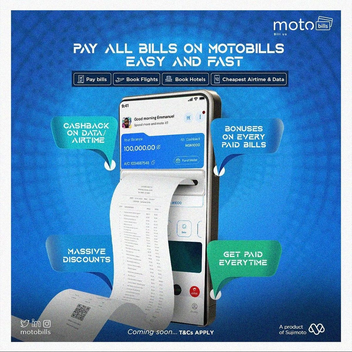TOP BILL PAYMENT APPS IN NIGERIA. Motobills is number 1 on the list of ...