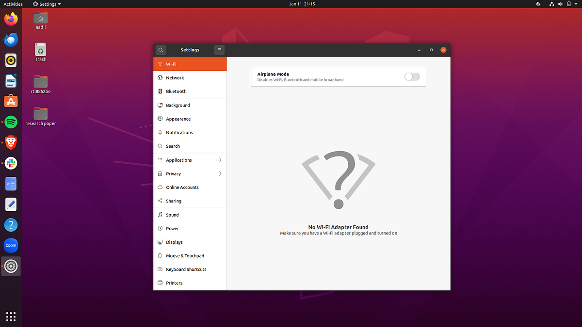How to solve Wifi issues in Ubuntu | by Mohammed Aadil | featurepreneur | May, 2024 | Medium