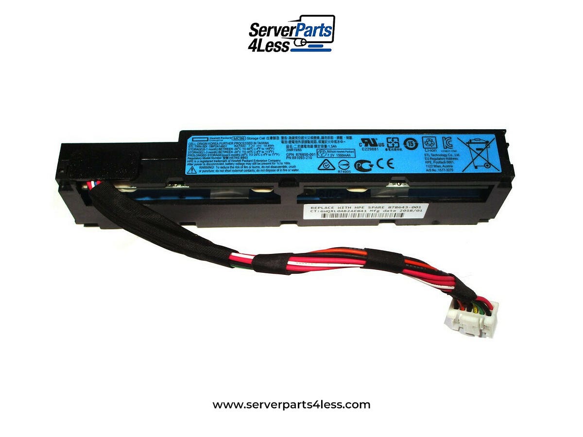 HPE 878643–001 96W Smart Storage Battery for DL/ML/SL G10 Servers | by ...