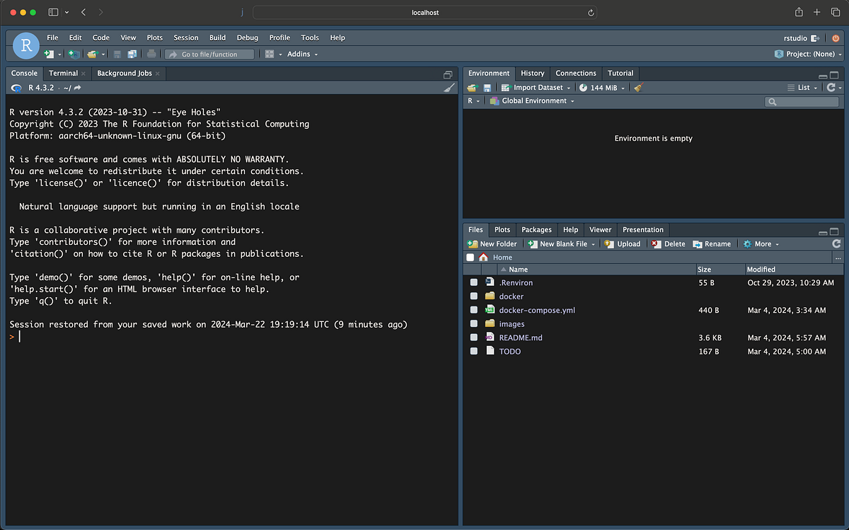Customizing RStudio Container with Docker Compose | by Rami Krispin | Towards Data Science