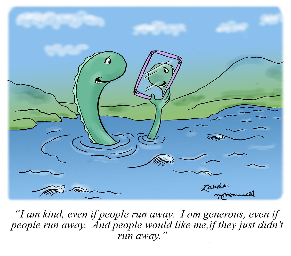 Affirmations With Mindful Nessie - Doctor Funny - Medium
