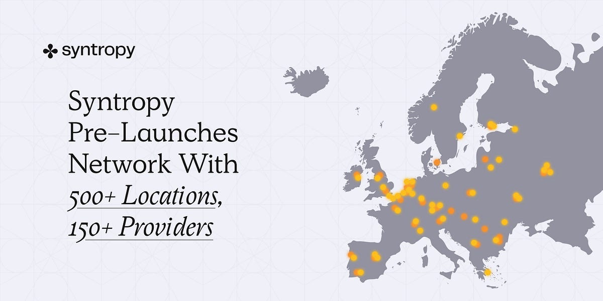 Syntropy prelanza una red con más de 500 ubicaciones, más de 150 proveedores | by Luciano Bruna ...