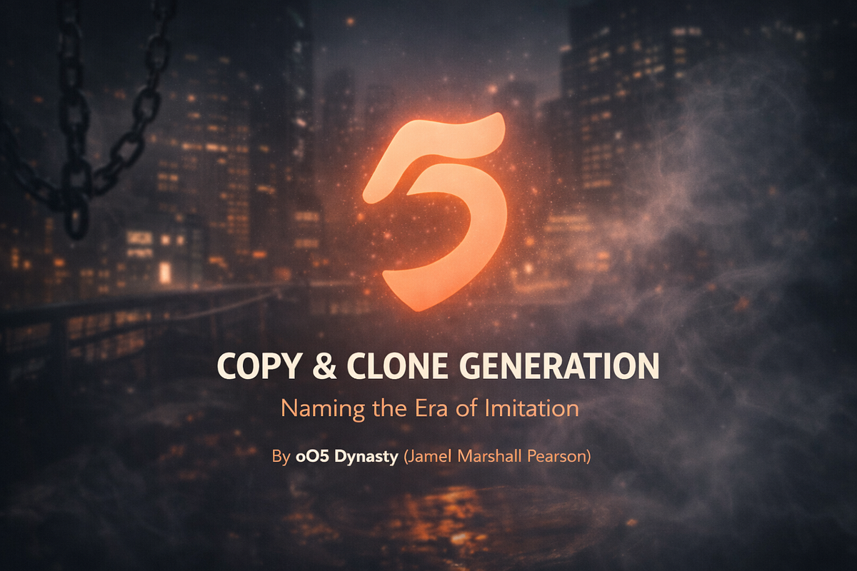 Copy & Clone Generation: Naming the Era of Imitation | by oO5 Dynasty ...