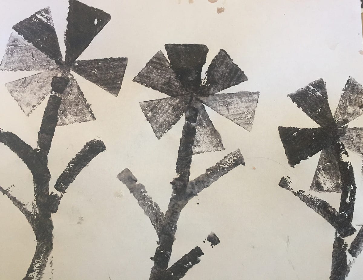 Potato prints for everyone. susanjean’s simple & spectacular art… | by ...