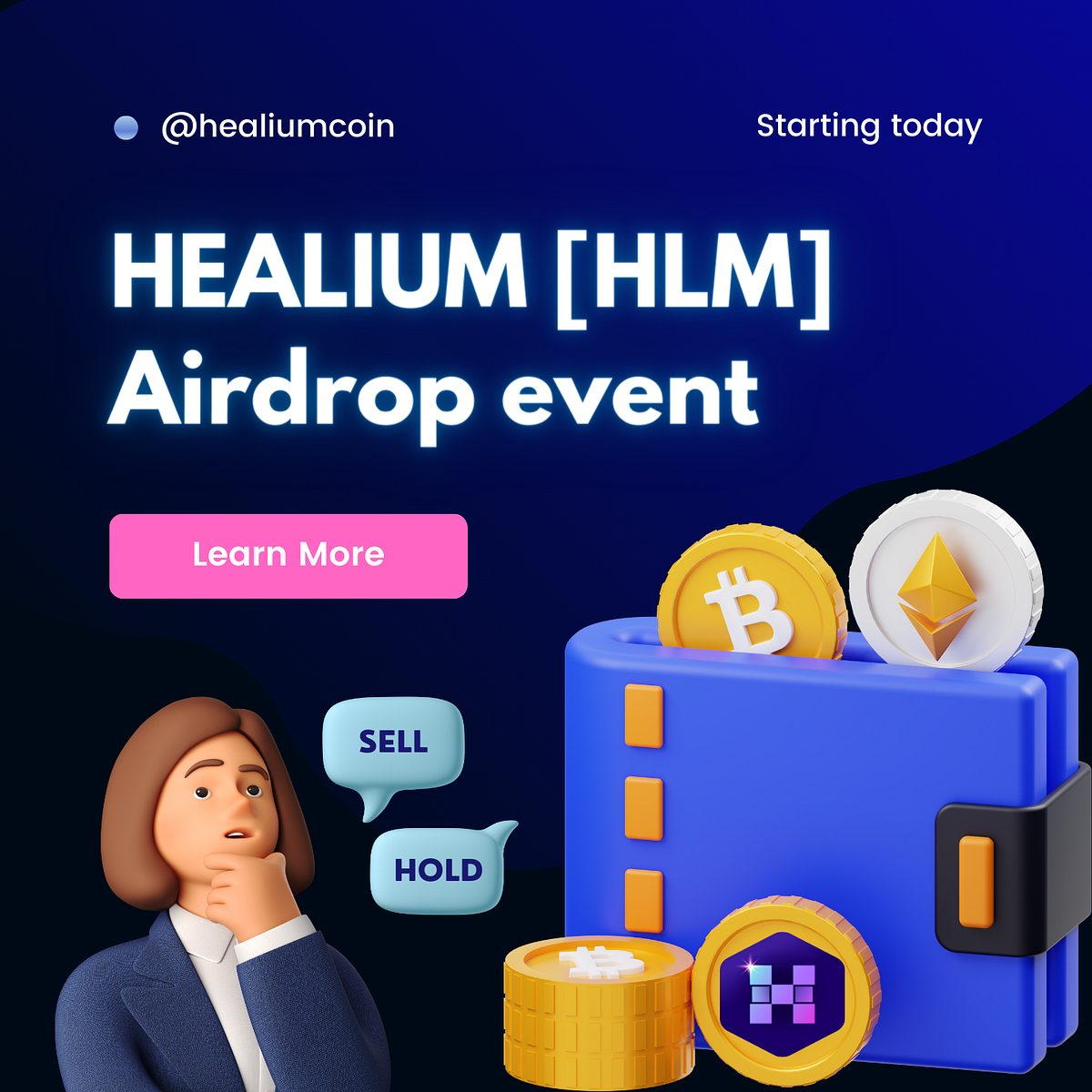 🚀 Exciting Crypto Airdrop Event Alert! 🌟 Join the Healium (HLM) Airdrop ...
