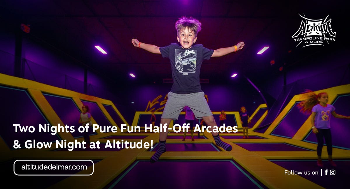 Two Nights of Pure Fun: Half-Off Arcades & Glow Night at Altitude! | by ...