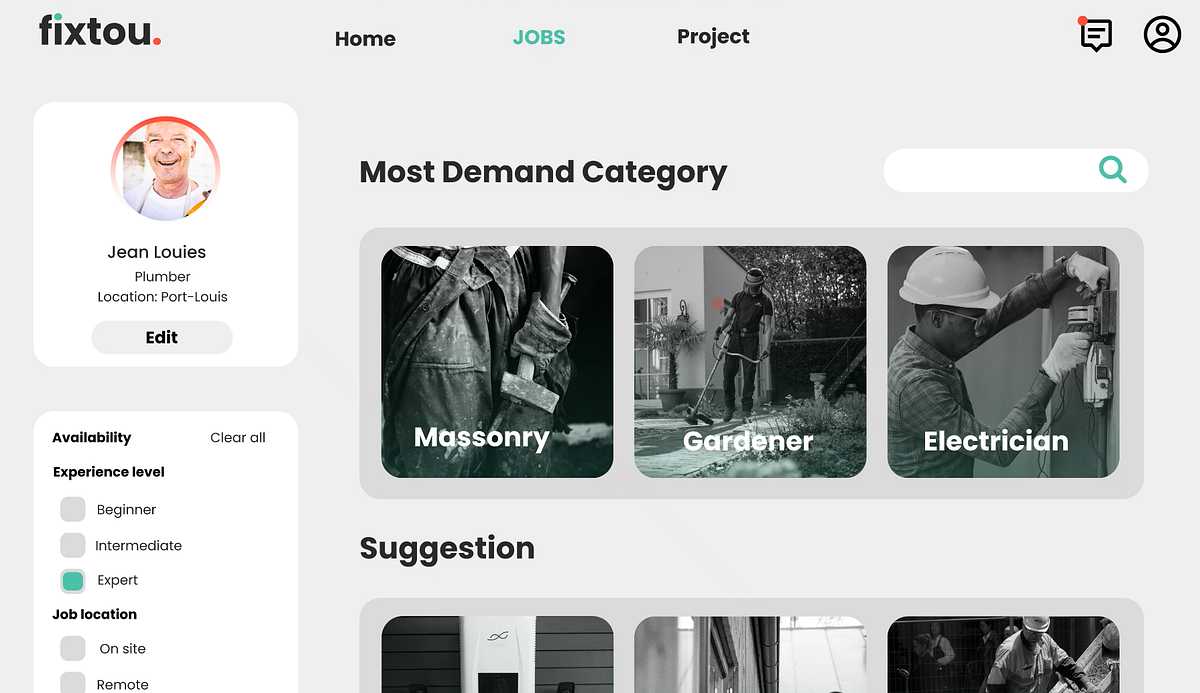 Fixtou — Home Service Platform. UX Research & Testing — Part 2 | by ...