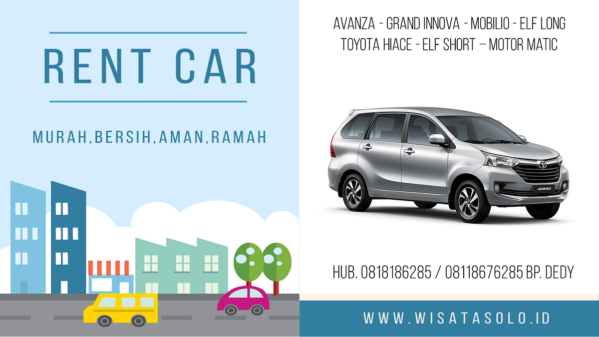 0818186285 Carter Mobil Solo(wisatasolo.id) | by sewamobil solo | Medium
