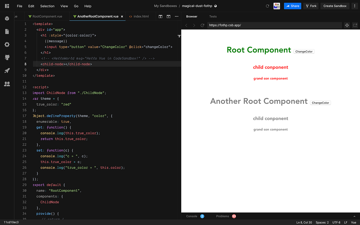 Vue: send data from parent element to all sub components with provide/inject | by Jialu Zhang ...
