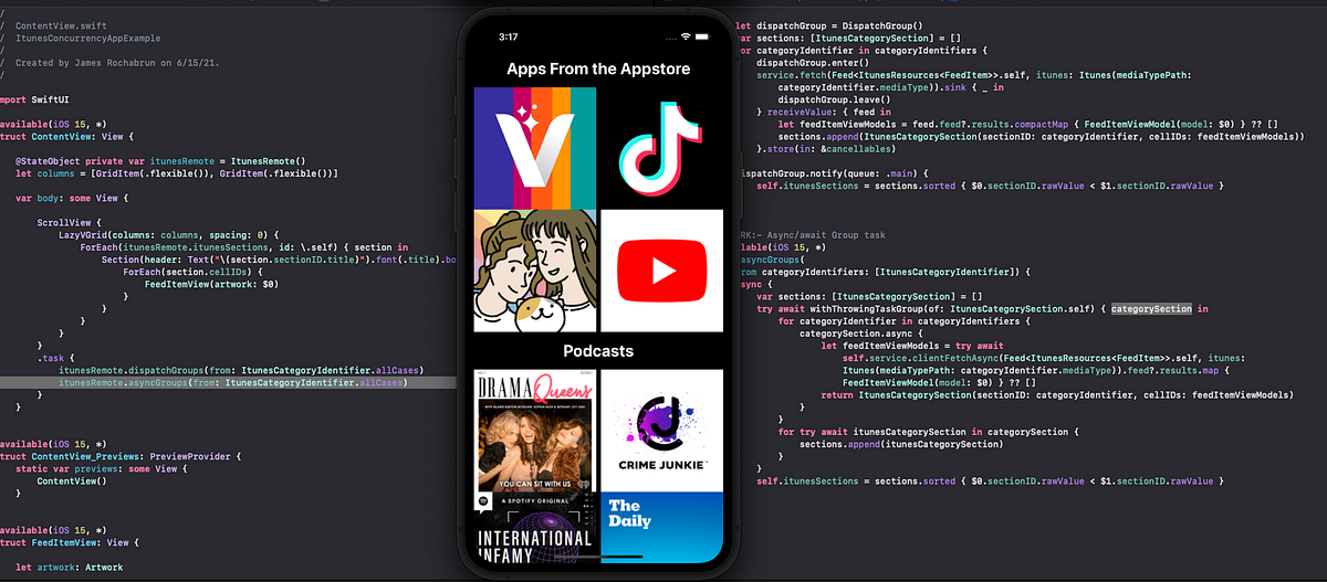 Synchronizing Asynchronous Networking Calls Using Ios 15 Group Task Api By James Rochabrun