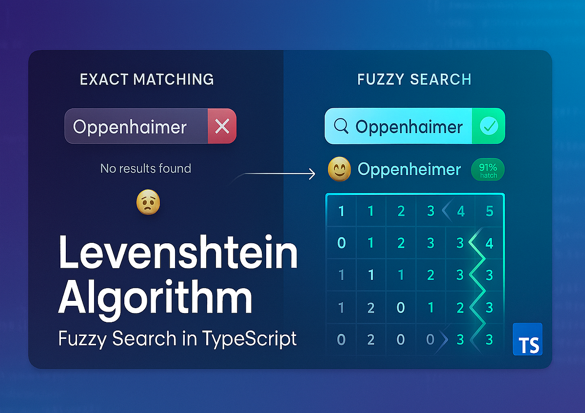 Algoritmo de Levenshtein en TypeScript: Búsqueda Inteligente con ...