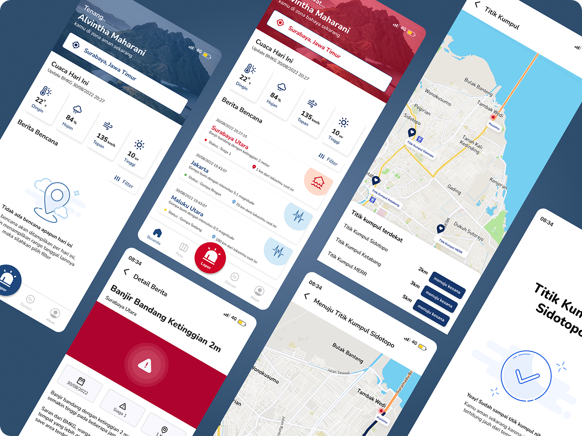 UI/UX Case Study — Disaster Management Application | by Alvintha ...