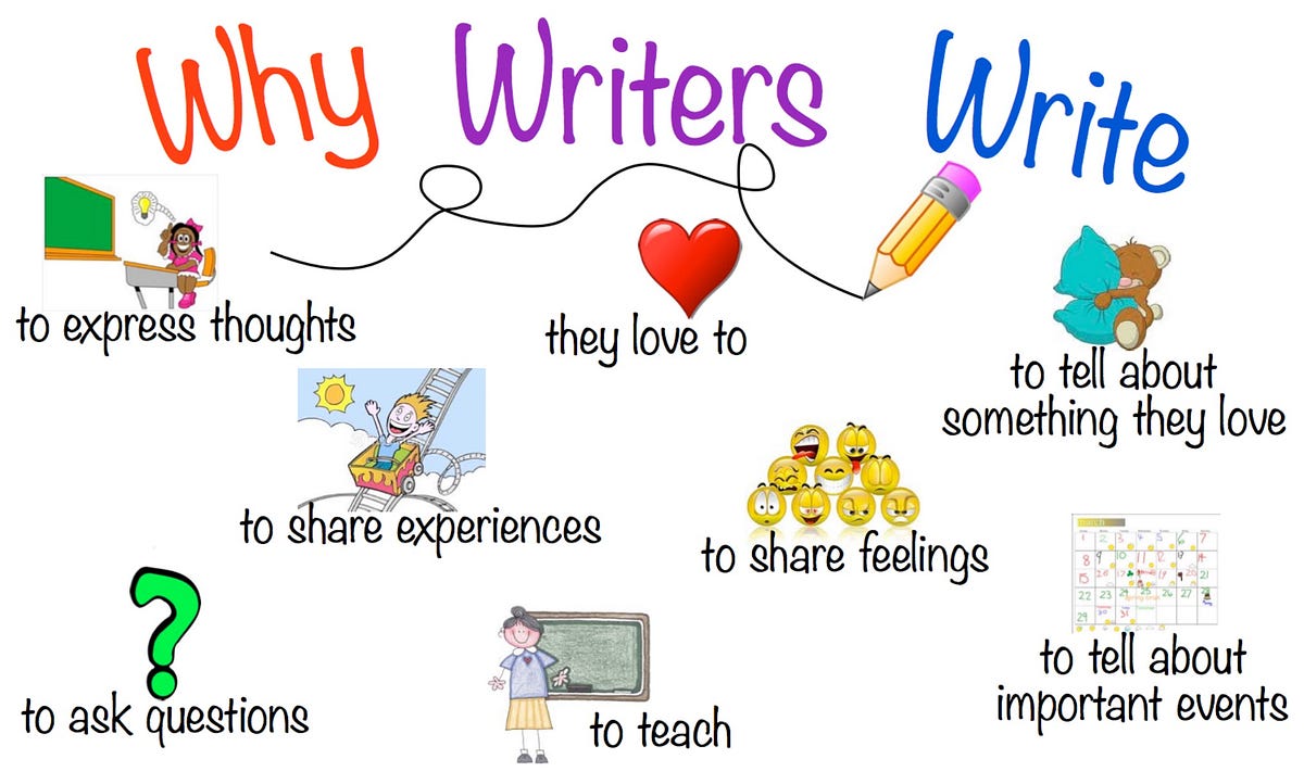 Why write?. Some authors have a story burning… | by Patrick Fogarty ...