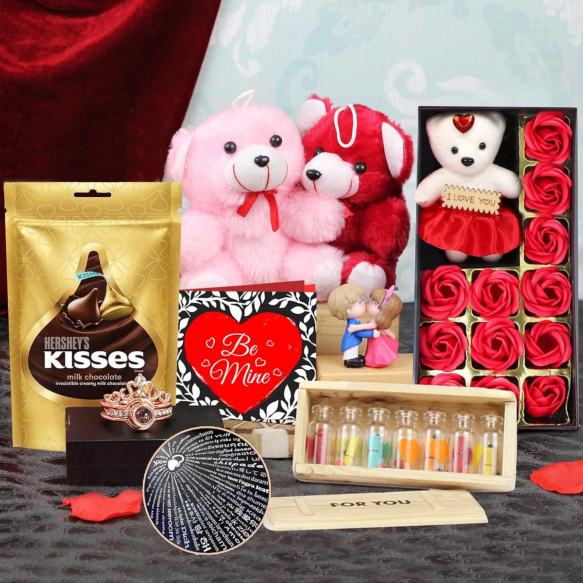 TIED RIBBONS Valentine Week Gift Combo for Girlfriend Wife Women Girls ...