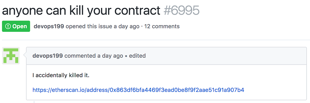 The $280M Ethereum’s Parity bug.. A critical security vulnerability in ...