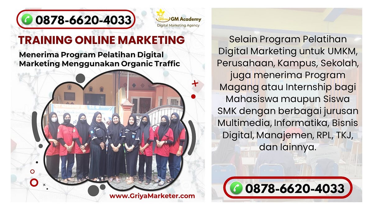 Call 0878–6620–4033, Workshop Media Promosi Secara Online di Malang - ranyy gmacademy - Medium