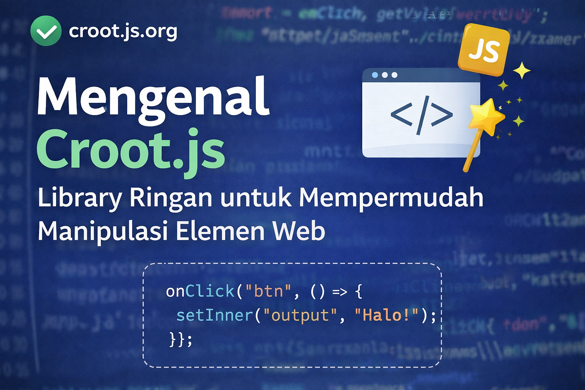 “Mengenal Croot.js, Library Ringan untuk Mempermudah Manipulasi Elemen ...