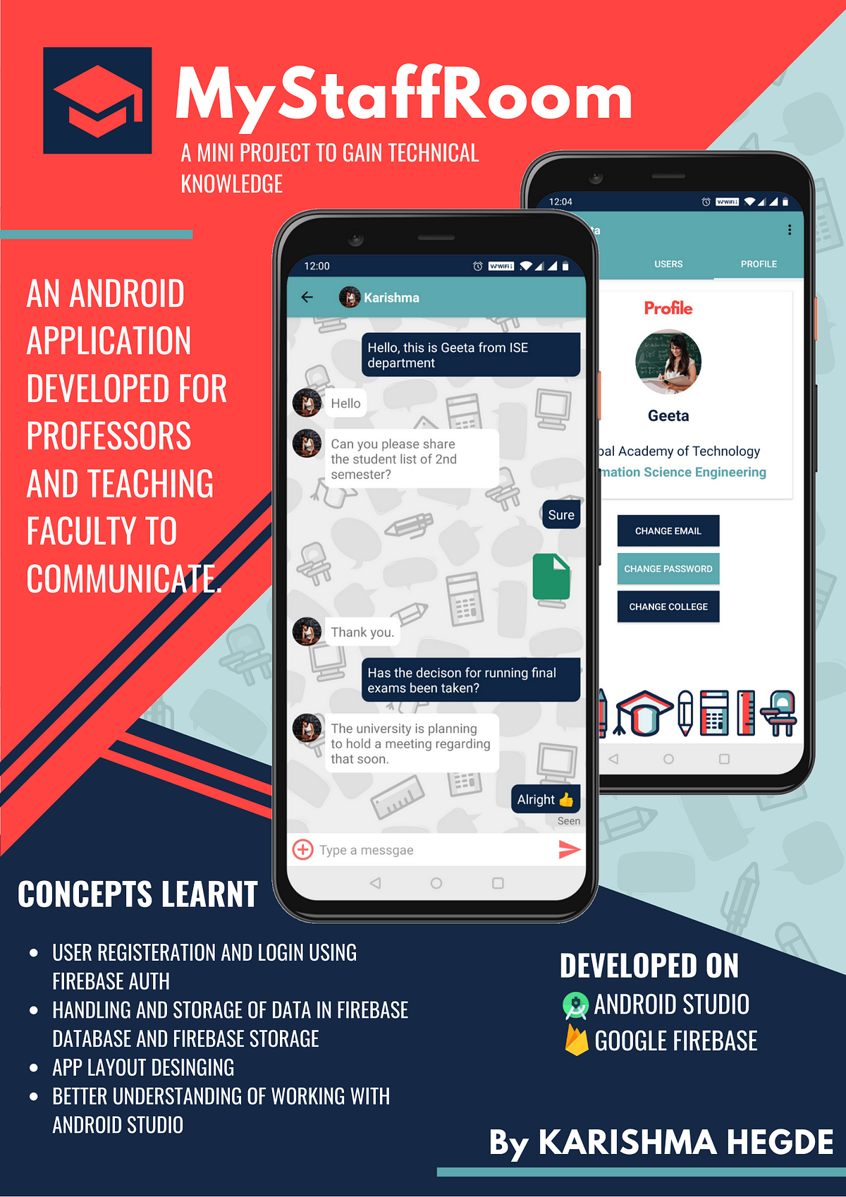 A Mobile Application for professors and teachers | by Karishma Hegde ...