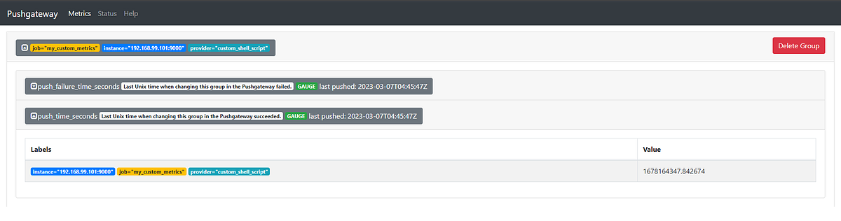 Expose custom metrics to Prometheus via Pushgateway | by Alim Azad | DevOps.dev
