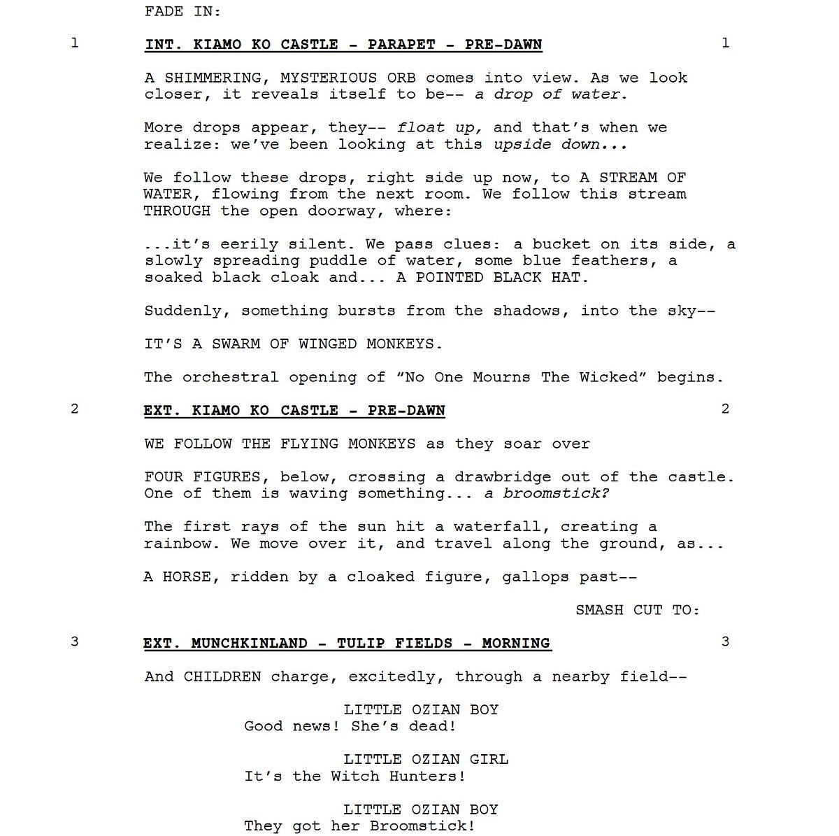 Page One: “Wicked” (2024) - Go Into The Story