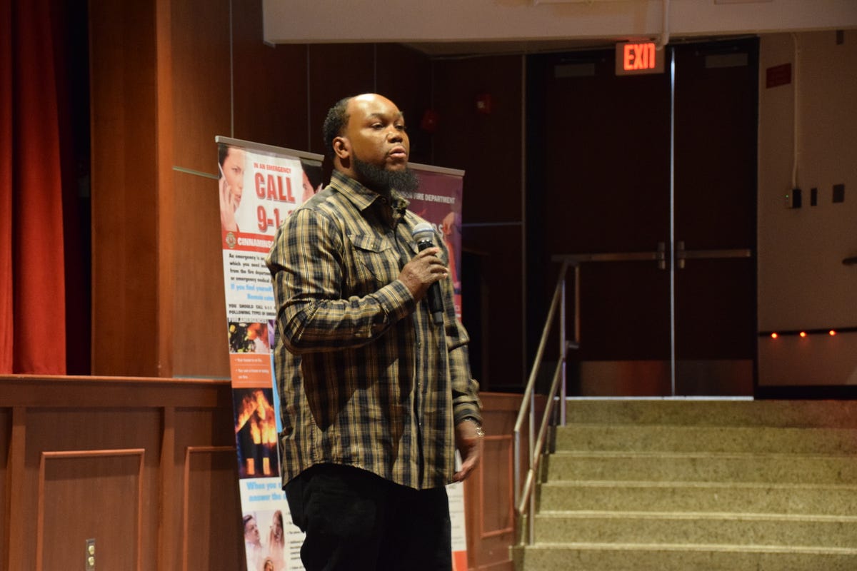 Life after the fire. Speaker Shawn Simons meets with… | by Stephen Finn ...