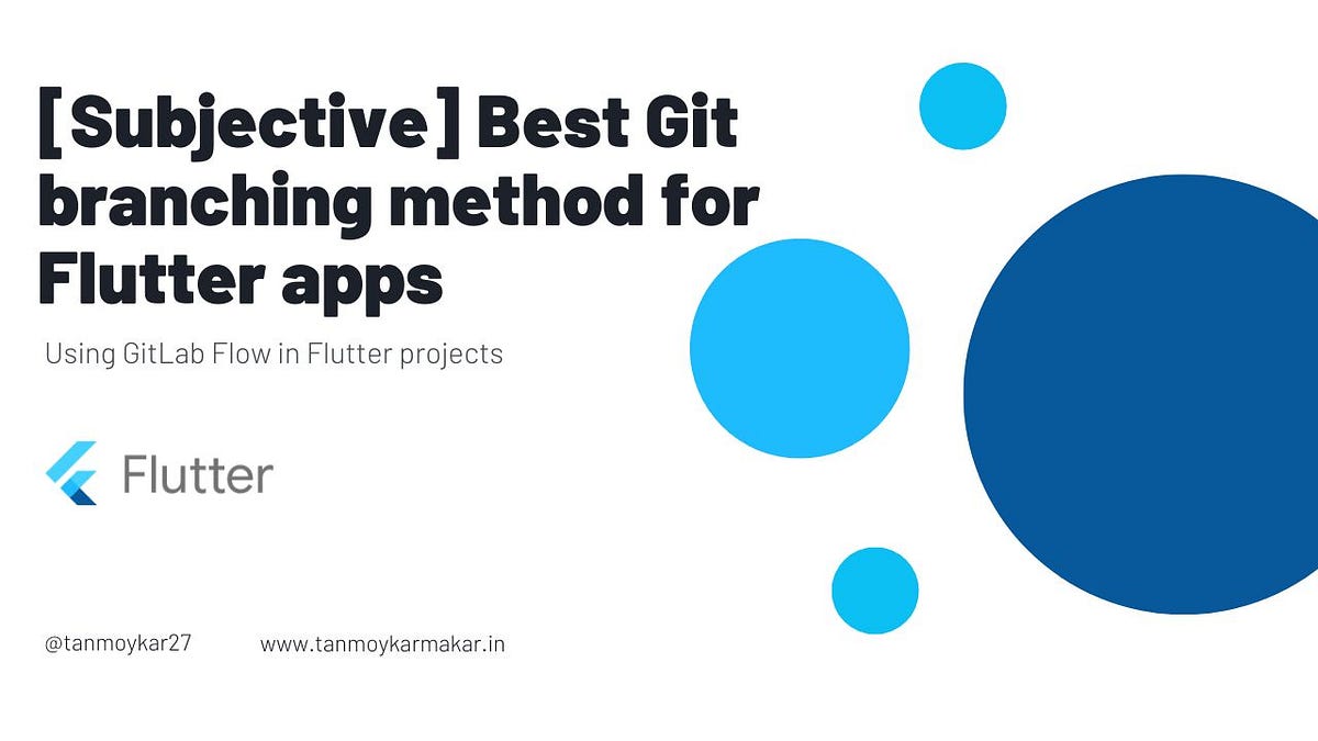 [Subjective] Best Git branching method for Flutter apps | by Tanmoy ...