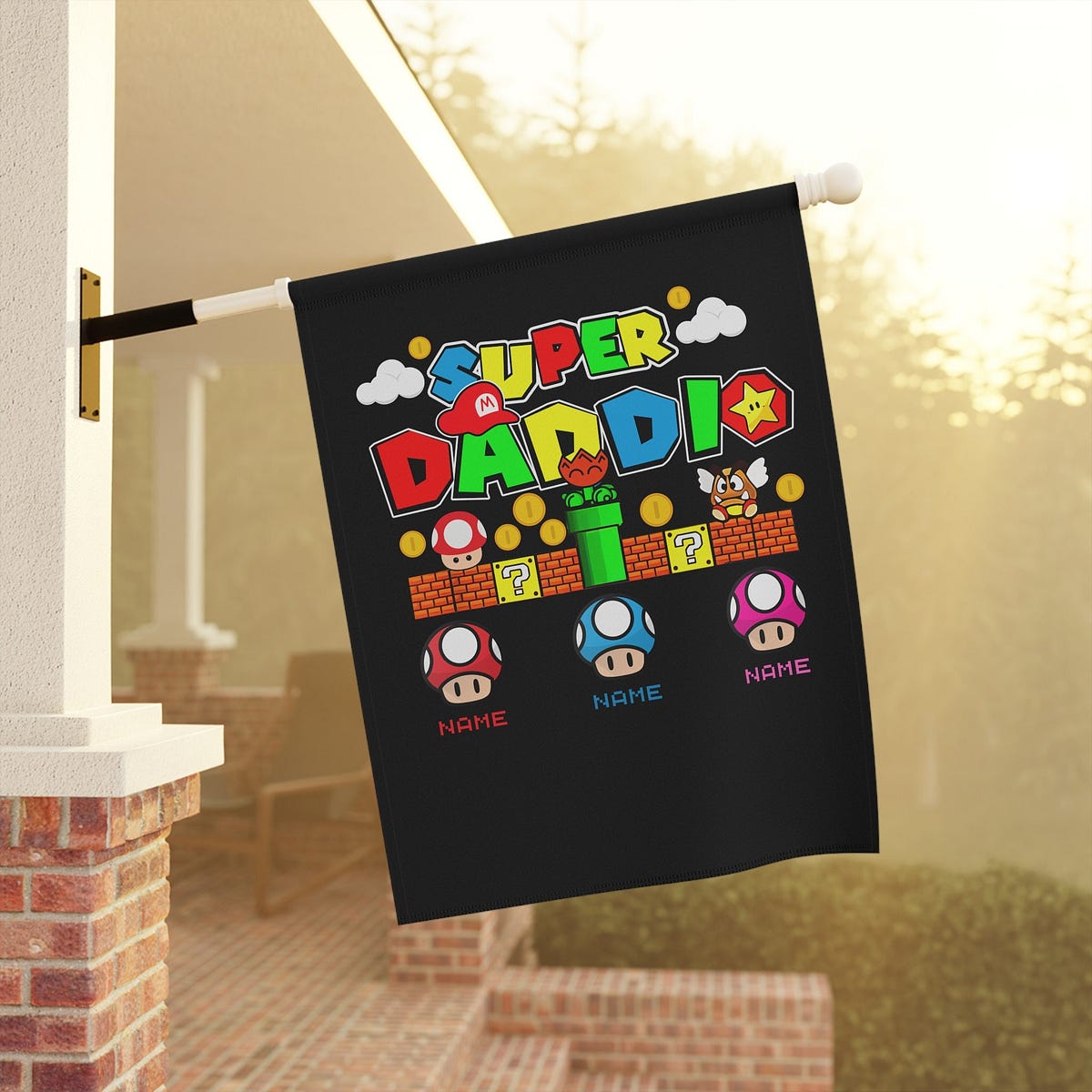 Gift For Dad flag| Dad Gamer Banner | Super Daddio| Funny Father’S Day ...