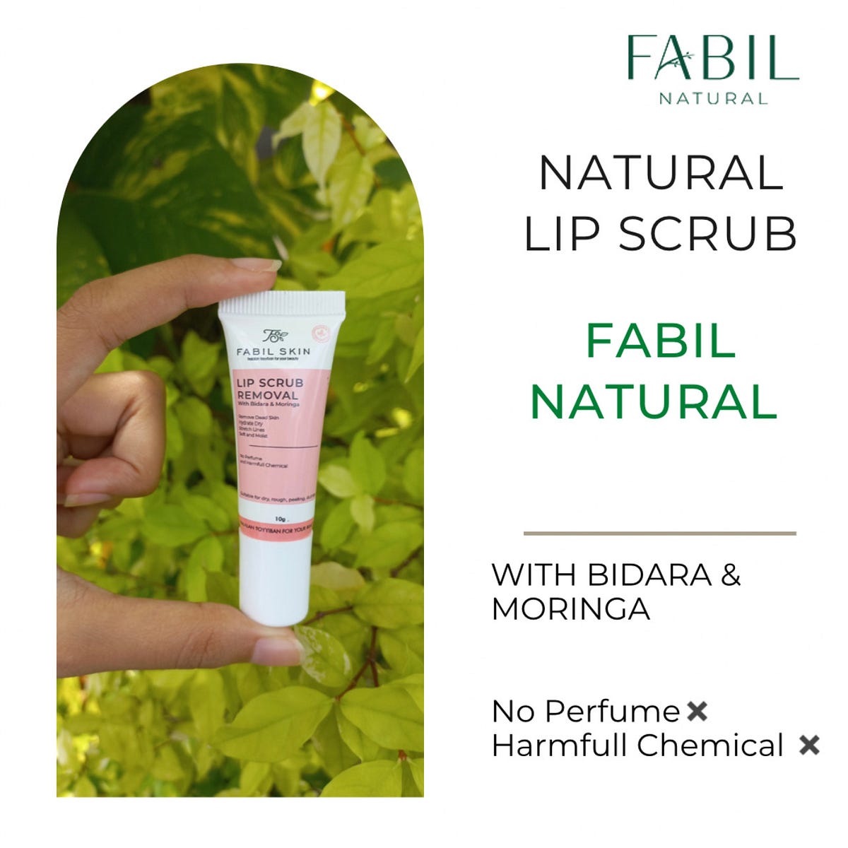 Natural Lip Scrub Fabil Natural - Reseller Lipcream Terlengkap - Medium