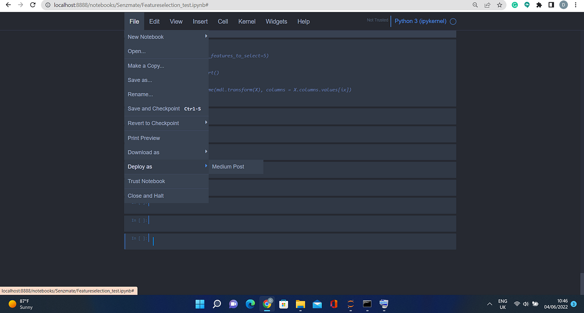 Jupyter Notebook to Medium. Different ways, A View | by Daksana | Medium