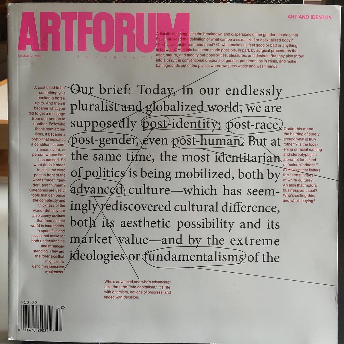 Arrforum, Summer 2016. This is the Summer 2016 Artforum. | by Jerry Saltz | Medium