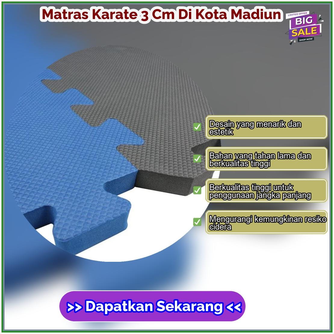 Matras Karate 3 Cm Di Kota Madiun - Tatami Matras - Medium