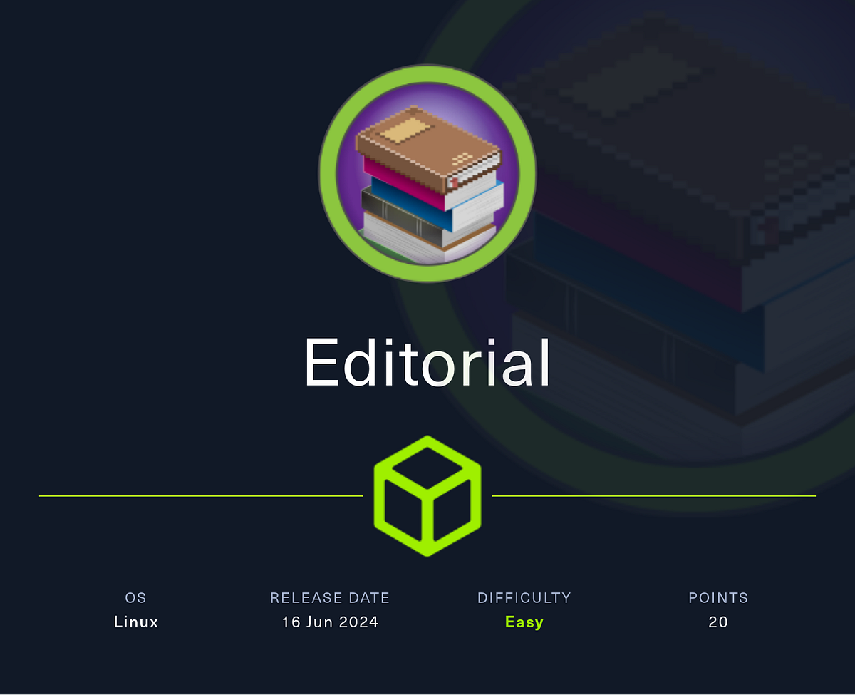Editorial. HTB Machine — step by step | Medium