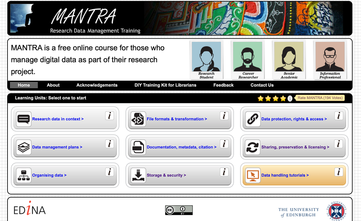 How to Manage Research Data/ MANTRA | by WhySeeYC | Medium