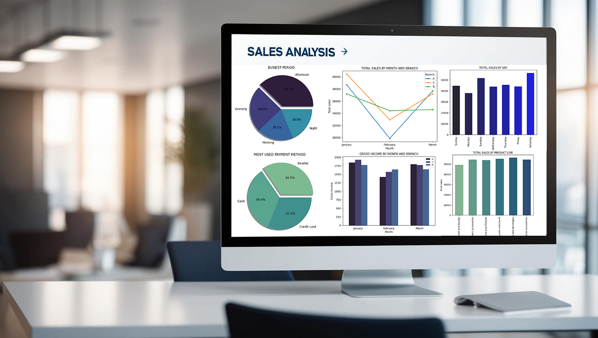SUPERMARKET SALES. Sales Analysis using Python | by Precious C. Ogbusu ...