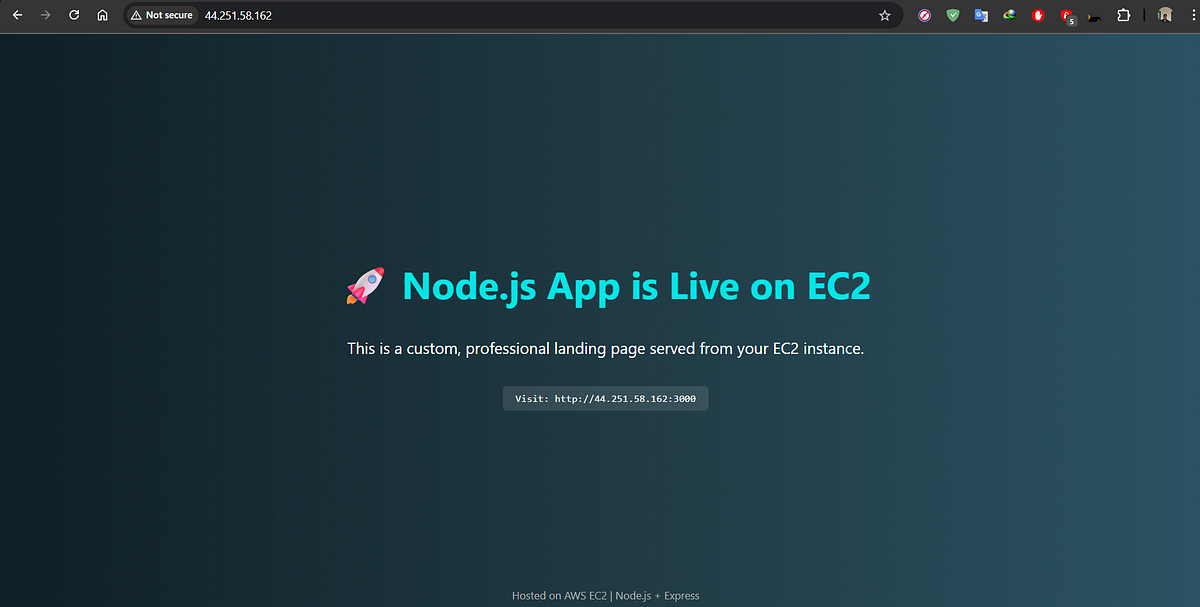 🚀 Node.js App Deployment on AWS EC2 Using AWS CLI, Nginx & PM2 | by Silas Aosige | Jun, 2025 ...