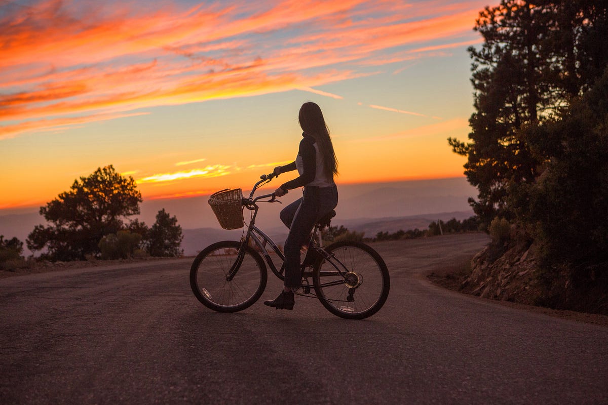 Love story , Bike ride ,Evening walk, Sunset picture, Cycle ride ,Bike ...