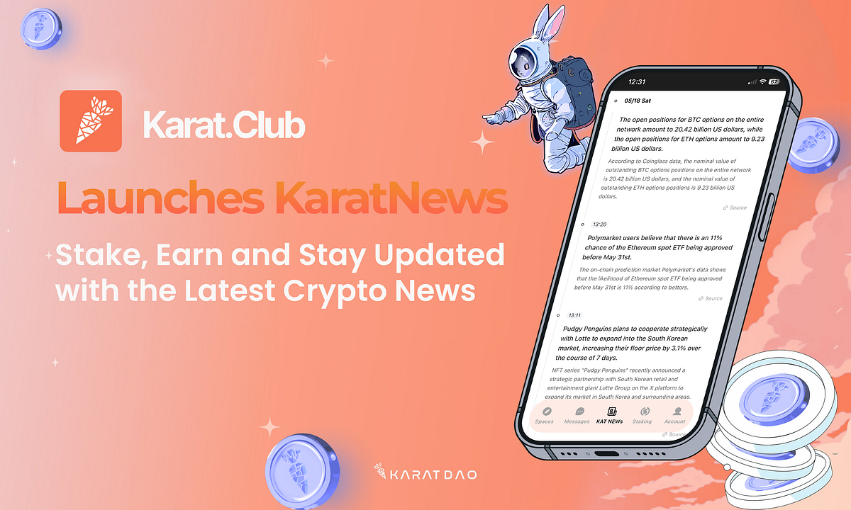 Introducing Karat News: Stay Informed and Earn Rewards with Karat Club 📲💎 | by KaratDAO | Medium