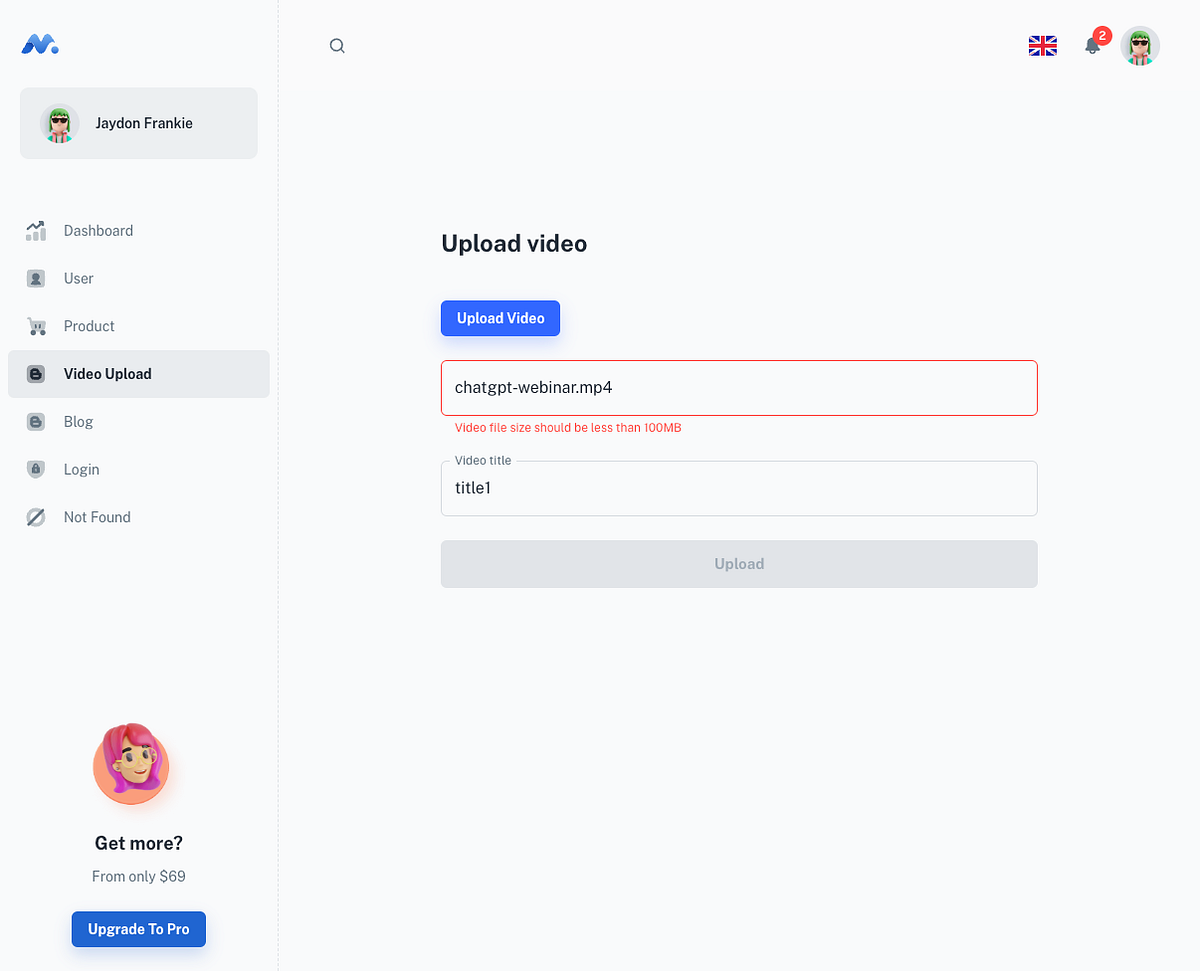 Upload videos from react to expressjs using multer | Medium