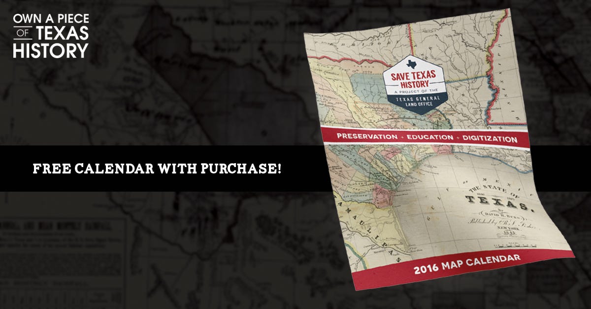 Give the Gift of Texas History. Texas General Land Office offers unique ...