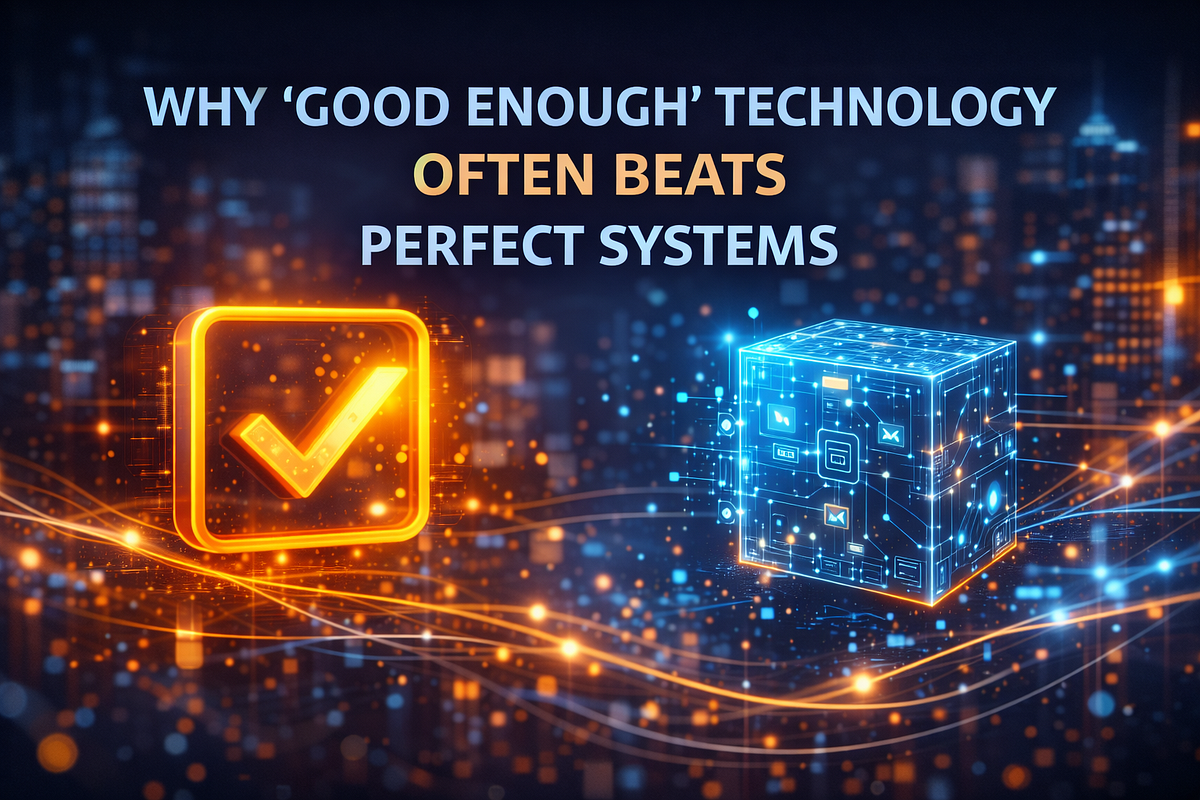 Why ‘Good Enough’ Technology Often Beats Perfect Systems | by Tech ...