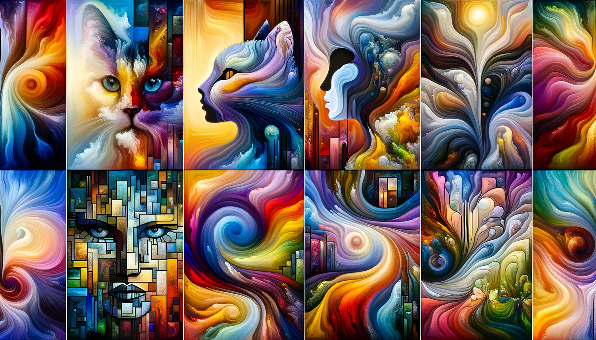 Kaleidoscopic Catvas: Echoes of Abstraction (2024) | by Robert Lavigne | Generative Artwork by ...