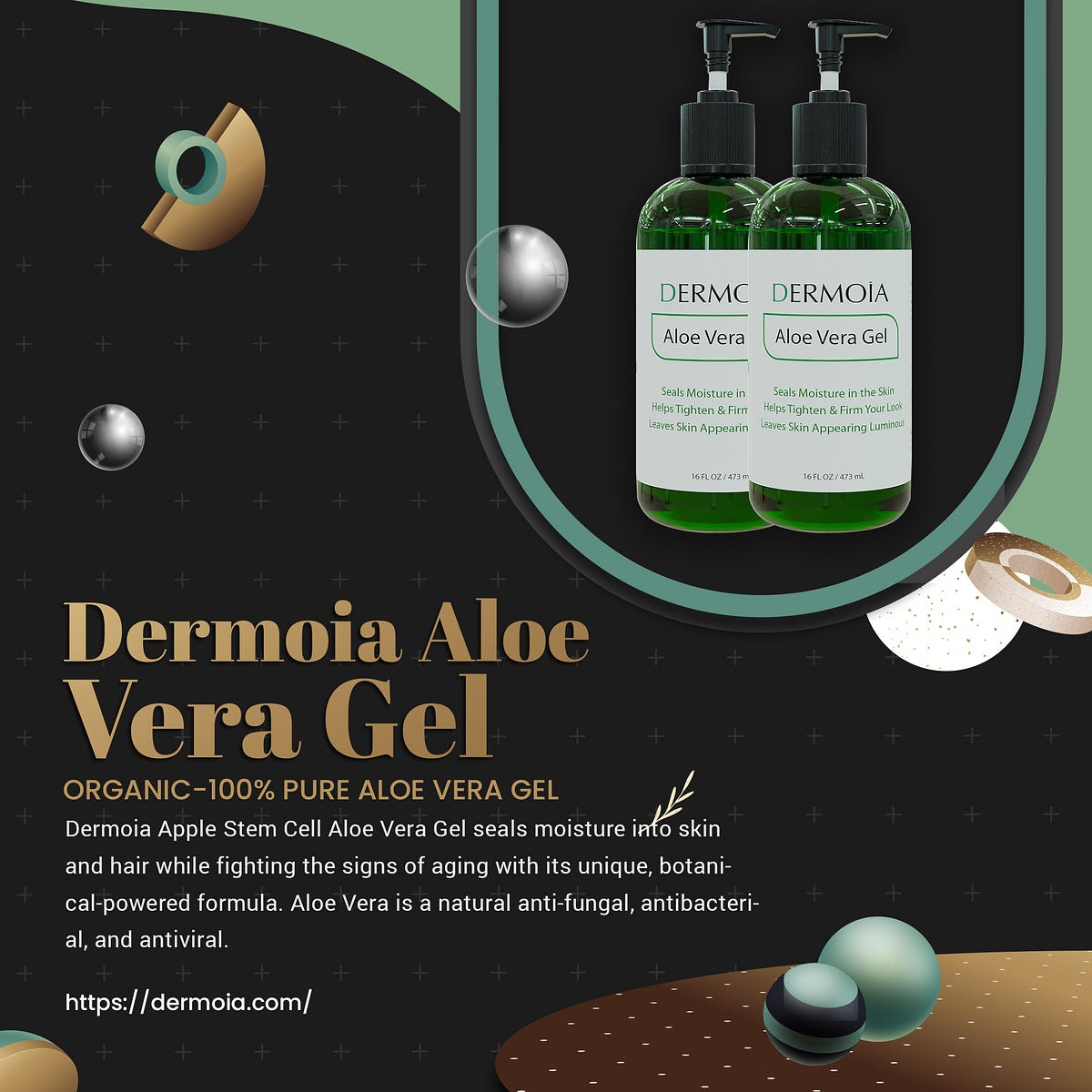 What Are The Key Ingredients And Their Benefits of DERMOIA Organic Aloe ...
