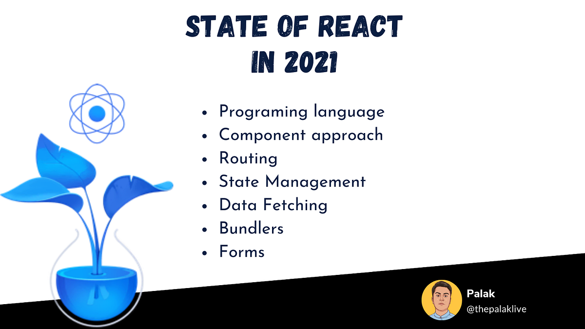 State of the React JS in 2021. In 2021, what every React developer… | by Palak | Medium