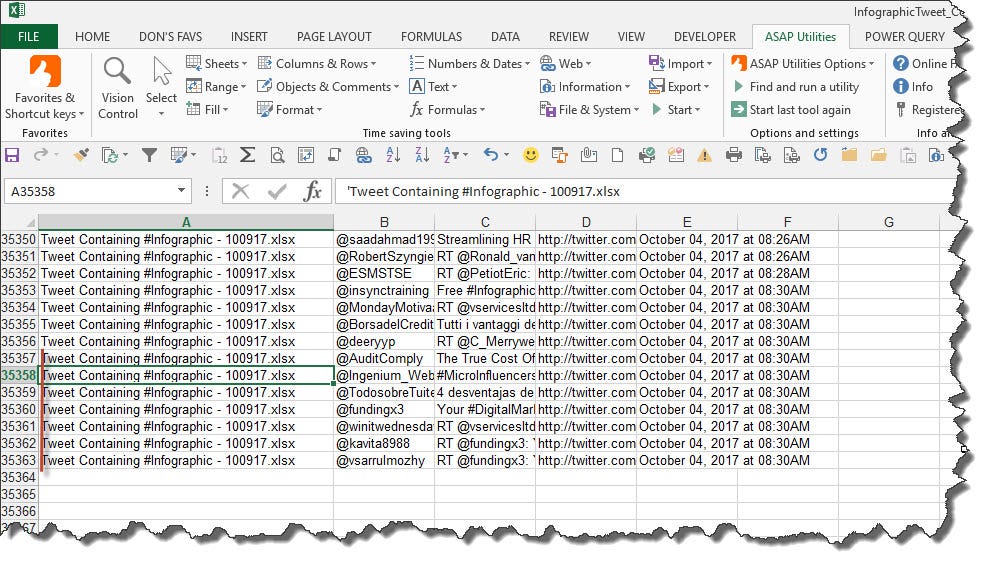 Microsoft Excel — Combining Data Into An Existing Data Set & Updating ...