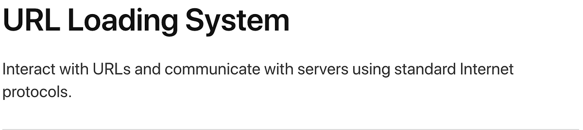 IOS URL Loading System 분석(Feat.Swift) | by Bri | ios 개발 | Medium