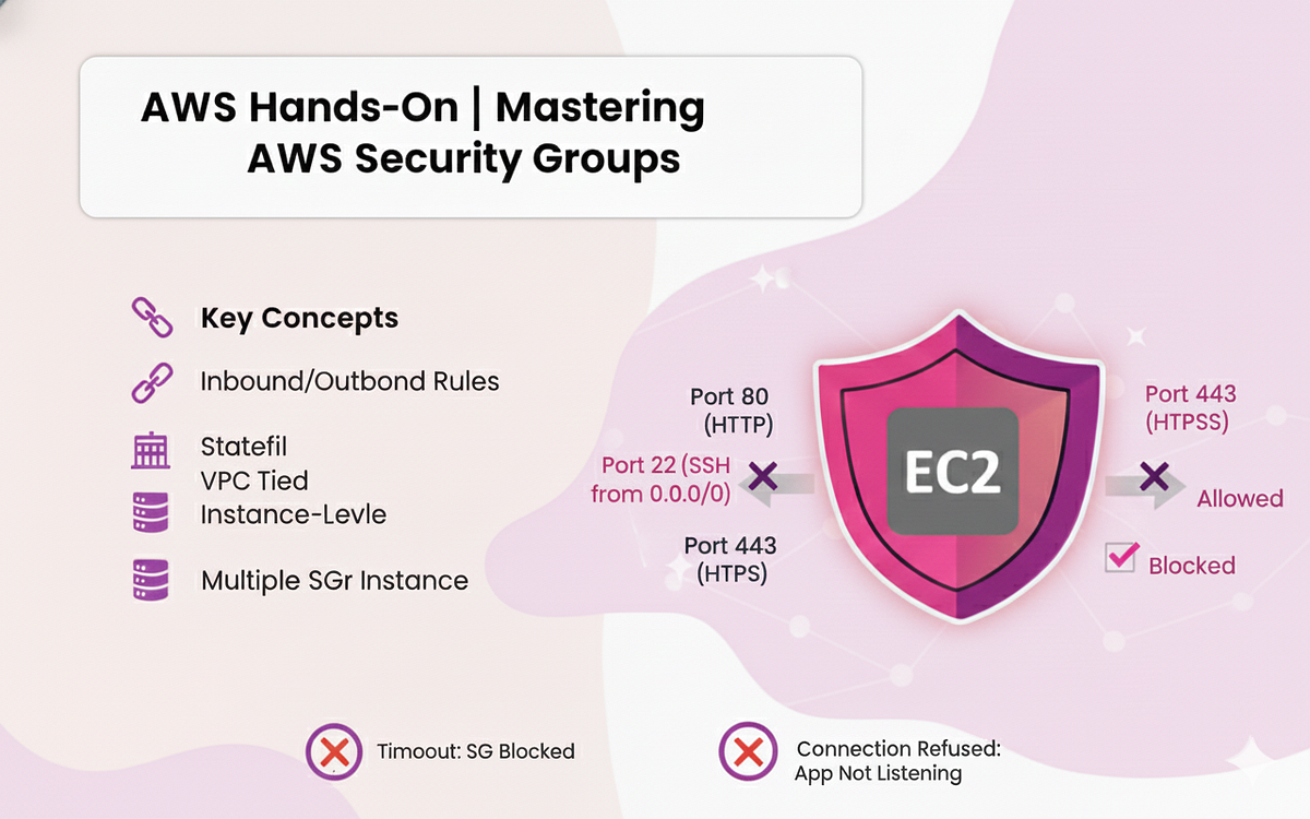 AWS Hands-On | Mastering AWS Security Groups — Edit Rules, Fix Timeouts ...