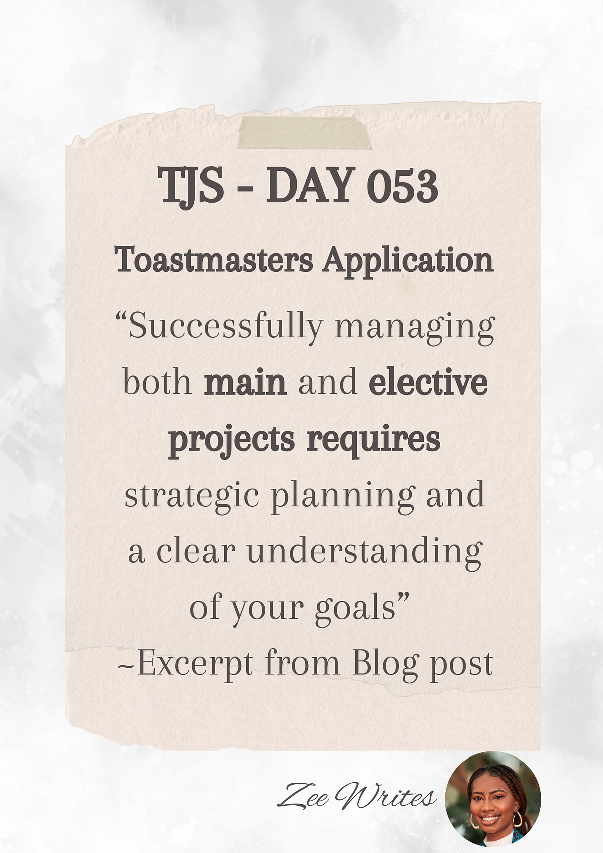 Toastmasters Journey Series (TJS) Day 53 | by Hephzibah U. Emereole ...