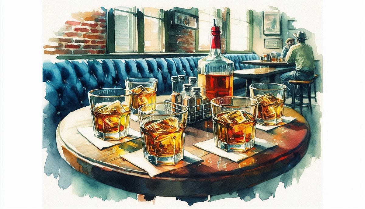 Five Glasses. A Short Story | by Just Steve | Aug, 2024 | Medium
