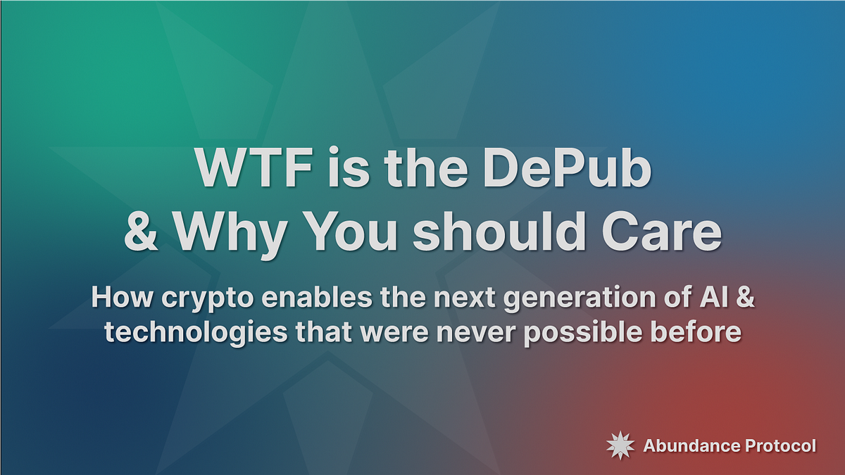 WTF is the DePub (and Why You should Care) | by Mike Natanzon | Medium